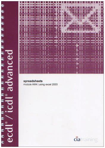 Ecdl Icdl Advanced Syllabus Module Am Spreadsheets Using Excel Advanced European