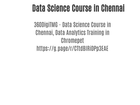 Ppt Data Science Course In Chennai Powerpoint Presentation Free