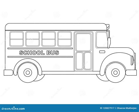 School Bus Outline Clip Art Blue School Bus Stock Clipart