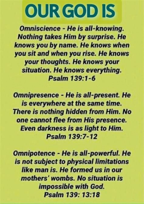 A Green Poster With The Words Our God Is