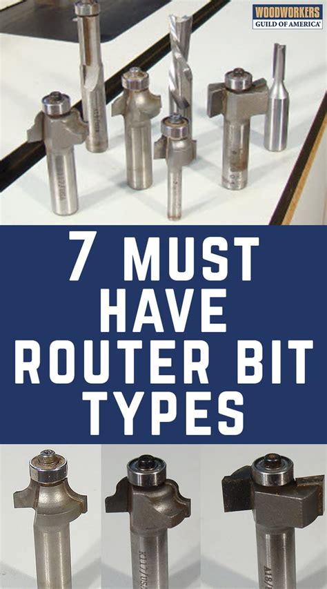 Seven Must Have Router Bit Types For Router Projects Router Bit Types Router Woodworking
