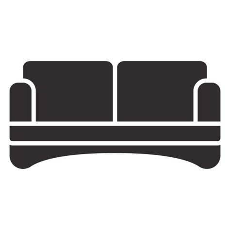 Design Png E Svg De Sofá De Dois Lugares Preto Para Camisetas