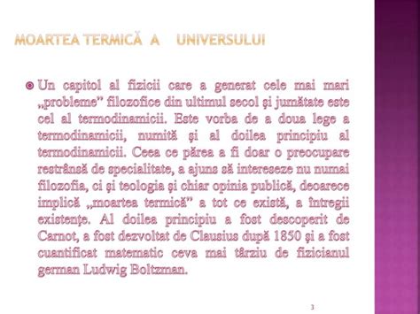 Teoria Lui Boltzmann Privind Moartea Termică A Universului Ppt Free Download