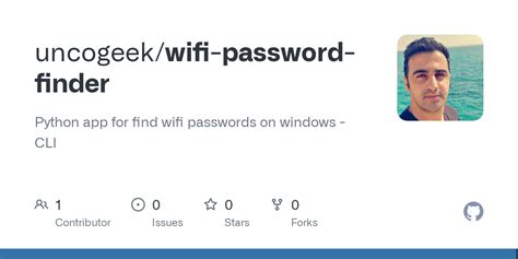 GitHub Uncogeek Wifi Password Finder Python App For Find Wifi Passwords On Windows CLI