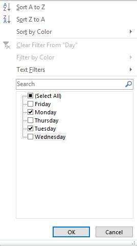 Vba Invert Filter Selection In Excel Stack Overflow