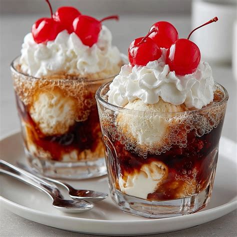 Playful Mini Root Beer Floats With Vanilla Ice Cream