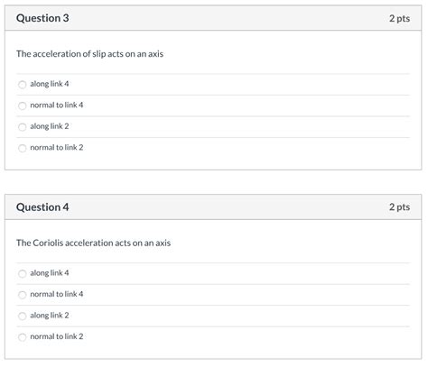 Solved For The Linkage Shown Assume The Input Link Link Chegg