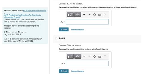 Solved Calculate Kc For The Reaction Express The Chegg