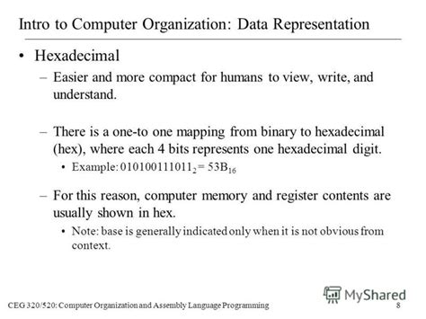 Презентация на тему: "CEG 320/520: Computer Organization and Assembly ...