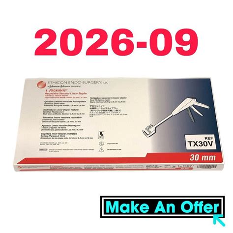 New Ethicon Endo Surgery Ref Tx30v 1 Proximate Reloadable Vascular