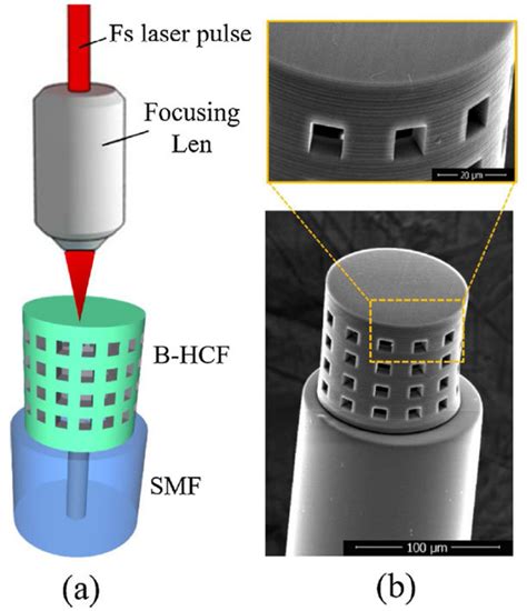 point sensor a schematic diagram and b scanning electron