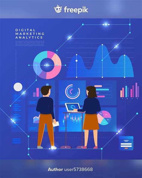 Premium Vector Concept Data Analysis Visualize With Graph And Chart Marketing Growth