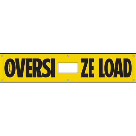 Tow Hook Banner 18 X 84 Mesh Oversize Load Banner Ez Truck Store