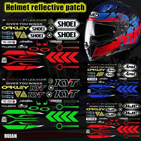 Motorcycle Helmet Decals Sticker Motorcycle Body Stickers For Honda