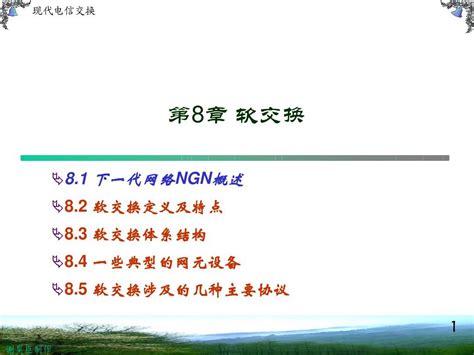 第8章 软交换xxm word文档在线阅读与下载 无忧文档