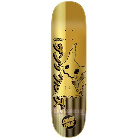 Santa Cruz X Pokemon Mimikyu Deck Gold Foil 2023 Sk8 Collector