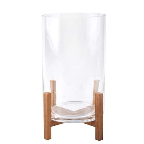 Glass Candle Holder With Wood Base By Ashland® Michaels