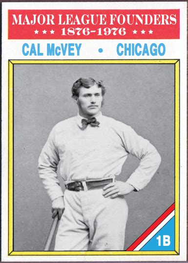 When Topps Had Base Balls Major League Founders Cal Mcvey 1876 1976