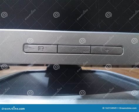 Computer Monitor Lcd Setting Buttons Stock Image Image Of Monitor Black