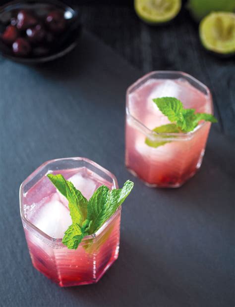 Cherry Ginger Mint Mocktail
