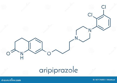 Aripiprazole Molecule Isolated On White Royalty Free Stock Image 51747190