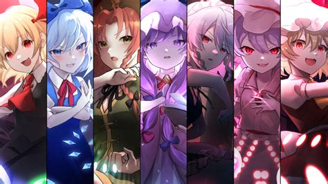 Safebooru 6girls Cirno Embodiment Of Scarlet Devil Flandre Scarlet