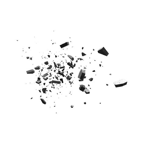 Une Image En Noir Et Blanc Dun Glaçon Brisé Psd Premium