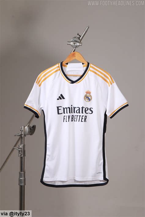 Real Madrid 23 24 Home Kit Leaked New La Liga Sleeve Badge Spotted