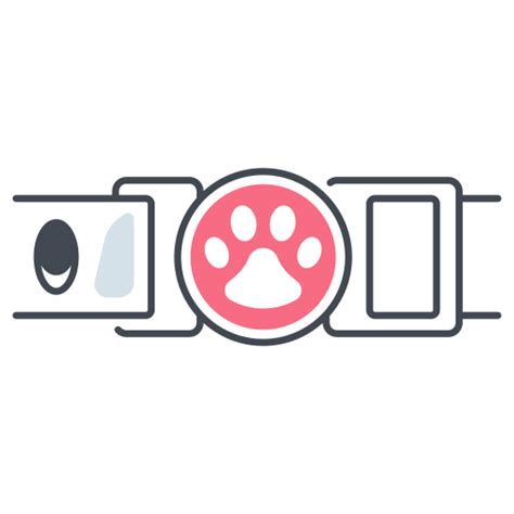 Cat Collar Generic Color Lineal Color Icon