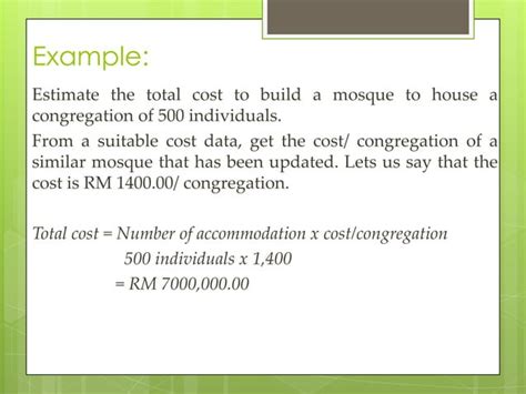 Preliminary Estimate Ppt