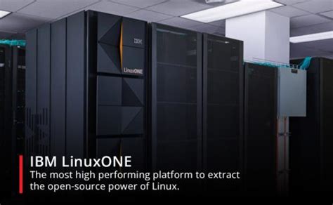 IBM LinuxONE: The most high performing platform to extract the open-source power of Linux. | End ...