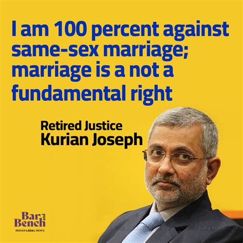 Bar And Bench On Twitter I Am Against Same Sex Marriage It Can Be An