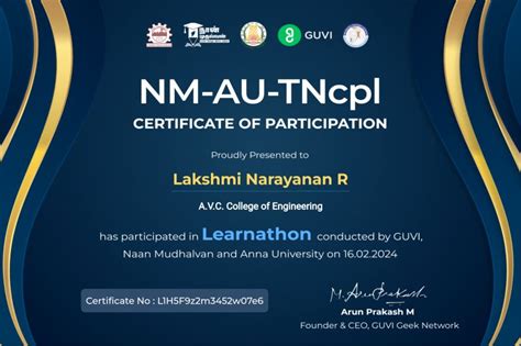 Lakshmi Narayanan On Linkedin Guvi