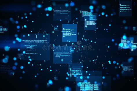 Creative Binary Code Texture Stock Illustration Illustration Of