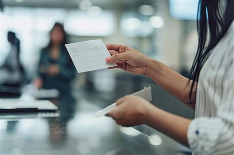 Premium Photo Receptionist Handling Incoming And Outgoing Mail