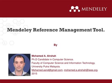 PDF Mendeley Reference Management Tool An Introduction