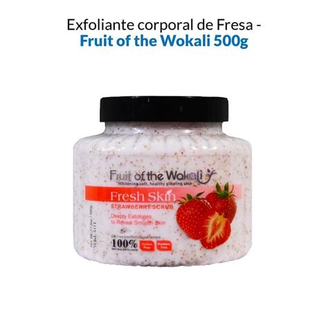 Exfoliante Corporal De Fresa Wokali 500gr Wokali