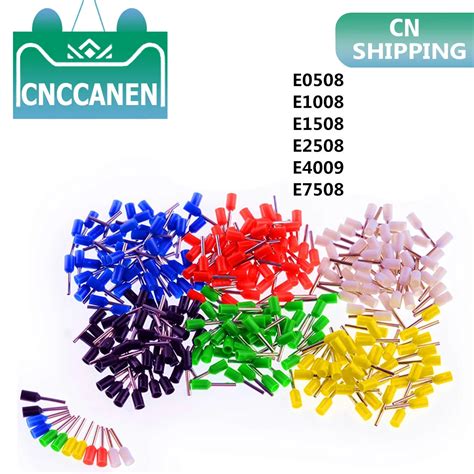 100pcs Pack E0508 E7508 E1008 E1508 E2508 Insulated Ferrules Terminal