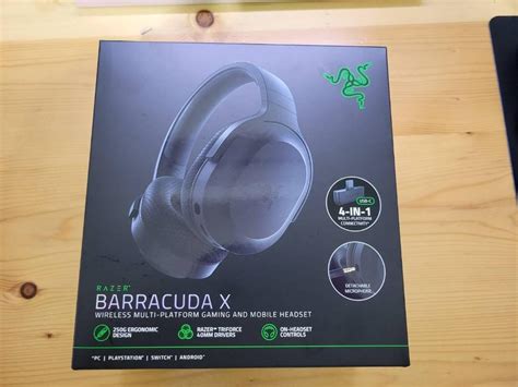 Razer Barracuda X 梭魚x 無線耳機 開箱 音響器材 頭戴式罩耳式耳機 Carousell