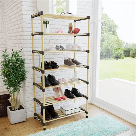 Wooden Multi Purpose 7 Tier Rack The Trendy House