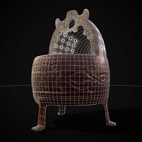 Engraved Metal Perfume Holder 3d Model By Get Dead Entertainment