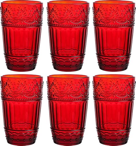 Whole Housewares Glass Tumblers Set Of 6 Drinking