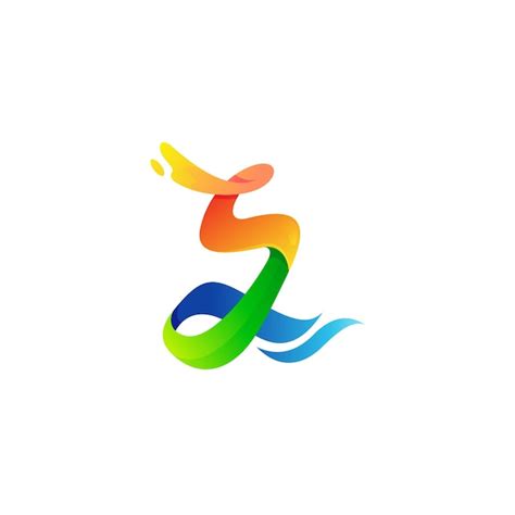 Premium Vector Letter S Symbol And Sea Waves 3d Colorful Design