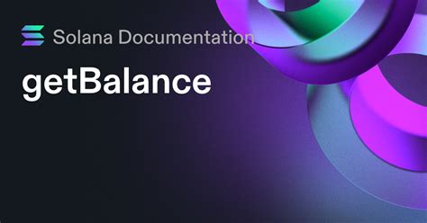 Getbalance Rpc Method Solana