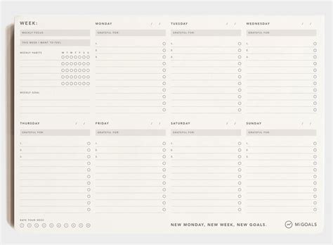Goodnote5 Weekly Plan 아이패드 굿노트 주간 계획표 속지 다운로드 Pdf Artofit
