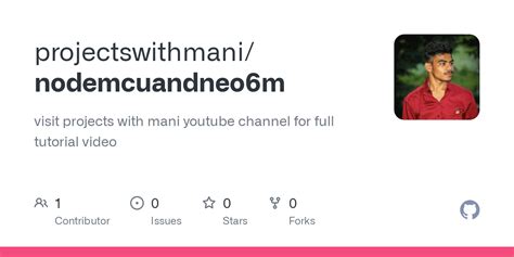 Github Projectswithmaninodemcuandneo6m Visit Projects With Mani