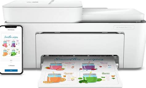 Hp Deskjet Plus 4155 No Ink Wireless All In One Printer White