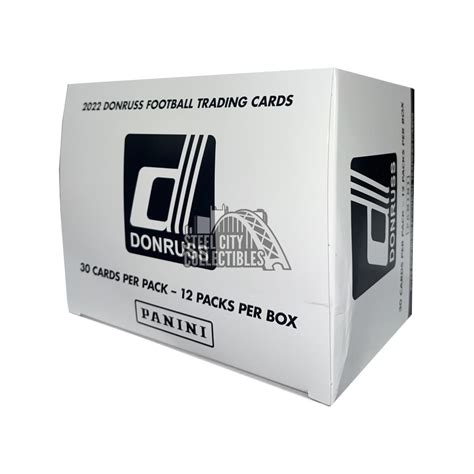2022 Panini Donruss Football 12 Fat Pack Box Steel City Collectibles