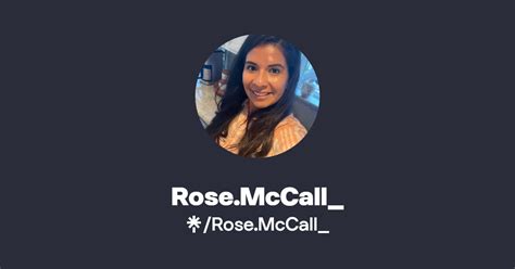 Rose Mccall Instagram Linktree