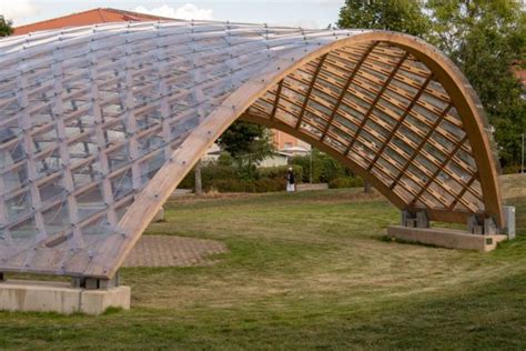 Timber And Polycarbonate Deployable Grid Shell Structure